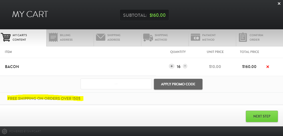 Simple and Quick Discount Settings - Snipcart